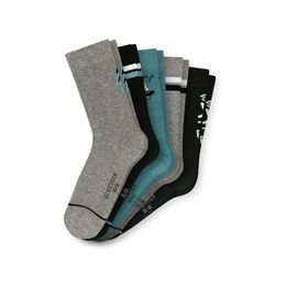 Schiesser Socken 5er Pack in Grau | Gr.: 35-38
