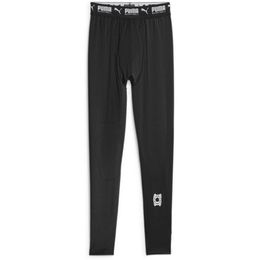 Puma Leggings "Hoops Team Full Tight Baselayer" in Schwarz | Gr.: M