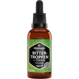 Vitamaze GmbH BITTER-TROPFEN 15 Kr&auml;uter+Cholin ohne Alkohol 50 ml
