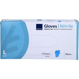 ABENA Classic Nitril Unt.Hands.unste.pf L blau 100 St