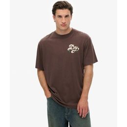 Superdry Herren Tap Room OverGr&ouml;&szlig;e-t-shirt Brown - Gr&ouml;&szlig;e: Xxl 104040550324277K005