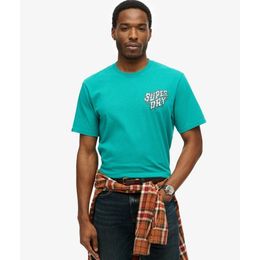 Superdry Herren L&auml;ssiges Outdoor-narrativ-t-shirt Turquoise - Gr&ouml;&szlig;e: S 10404055031798JY001