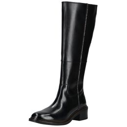 Stiefel Bagatt "Bagatt Stiefel Leder", Damen, Gr. 38, schwarz, Leder, Schuhe Stiefel