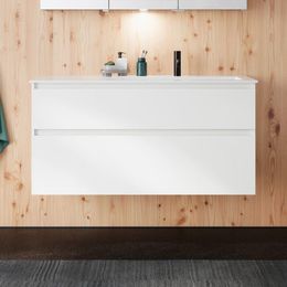 Burgbad Lin20 Schrank mit Waschtisch, 2 Ausz&uuml;ge, SGHX122RF5351C0037,