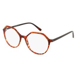 comma, Comma 70177 Brille Unisex | Fassung: Vollrand, Quadratisch, Rot Havanna
