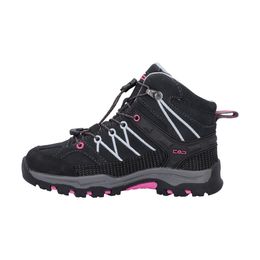 Wanderschuh CMP "KIDS RIGEL MID WP TREKKING SHOES", Kinder, Gr. 38, titanio, skyway, Leder, Schuhe Wanderschuh, wasserdicht