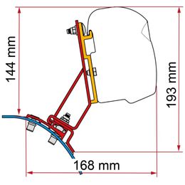 Fiamma Markisenadapter Kit Stellantis (PSA) f&uuml;r F43, F45, F45s
