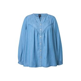 Ulla Popken Bluse Damen Gr&ouml;&szlig;e 11XL/12XL blue denim