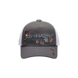 Ed Hardy Cap 'Swallow 5 Panel' Damen Gr&ouml;&szlig;e 55/60 hellblau / stone / wei&szlig;