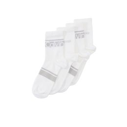 Calvin Klein Underwear Socken Damen Gr&ouml;&szlig;e 36/41 grau / wei&szlig;