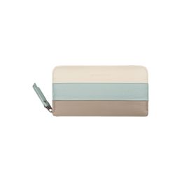 Tom Tailor Portemonnaie 'Ellen' Damen Gr&ouml;&szlig;e L beige / blau / grau