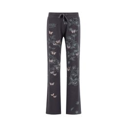 Ed Hardy Hose 'True To My Love' Damen Gr&ouml;&szlig;e 40 dunkelgrau / petrol