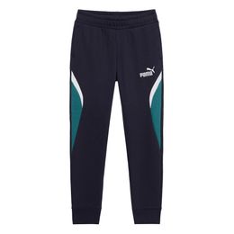 Puma Sporthose 'Ess' Jungen Gr&ouml;&szlig;e 140 navy / jade / wei&szlig;