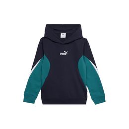 Puma Sweatshirt 'Ess' Jungen Gr&ouml;&szlig;e 128 navy / smaragd / wei&szlig;