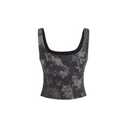 Ed Hardy Top Damen Gr&ouml;&szlig;e M grau / grey denim