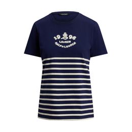 Lauren by Ralph Lauren Lauren Ralph Lauren T-Shirt Damen Gr&ouml;&szlig;e S navy / offwhite