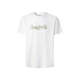 Pepe Jeans T-Shirt Herren Gr&ouml;&szlig;e M schilf / wei&szlig;