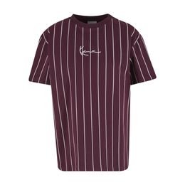 Karl Kani T-Shirt 'Essential' Damen Gr&ouml;&szlig;e L dunkelrot / wei&szlig;