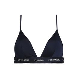 Calvin Klein Swimwear Bikinitop 'Meta Legacy' Damen Gr&ouml;&szlig;e 110 marine / wei&szlig;