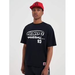 AND1 T-Shirt Herren Gr&ouml;&szlig;e XL schwarz / wei&szlig;