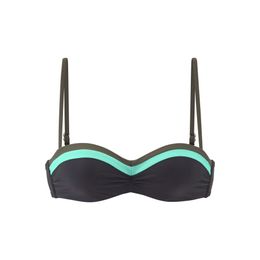 s.Oliver Bikinitop Damen Gr&ouml;&szlig;e 70 anthrazit / mint