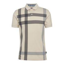 Barbour Poloshirt 'Blaine' Herren Gr&ouml;&szlig;e XXXL kitt / grau / schwarz