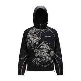 Ed Hardy Jacke 'Battle Dragon' Herren Gr&ouml;&szlig;e M schwarz / wei&szlig;