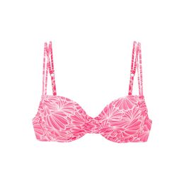 Venice Beach Bikinitop Damen Gr&ouml;&szlig;e 80 hellpink / wei&szlig;