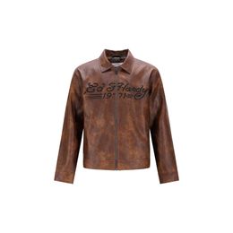 Ed Hardy Jacke Herren Gr&ouml;&szlig;e 50/52 braun / schwarz
