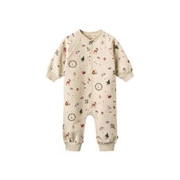Wheat Overall 'Lilo' M&auml;dchen Gr&ouml;&szlig;e 74 creme / braun / gr&uuml;n / rot