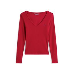 Tommy Jeans Shirt 'ESSENTIAL' Damen Gr&ouml;&szlig;e XXS rot