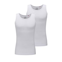 Mustang Unterhemd 'True Denim' Herren Gr&ouml;&szlig;e M wei&szlig;