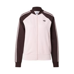 adidas originals Sweatjacke 'SST TT' Damen Gr&ouml;&szlig;e XL schoko / rosa