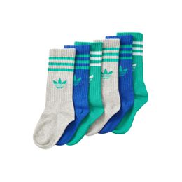 adidas originals Socken M&auml;dchen Gr&ouml;&szlig;e 19/21 blau / grau / gr&uuml;n / wei&szlig;