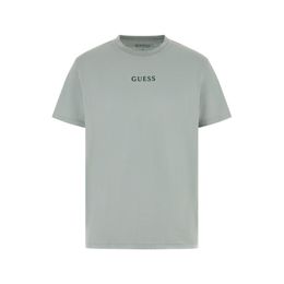 Guess T-Shirt 'QUATTRO' Herren Gr&ouml;&szlig;e M rauchblau / gr&uuml;n