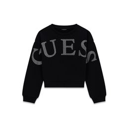 Guess Sweatshirt M&auml;dchen Gr&ouml;&szlig;e 140 schwarz / silber