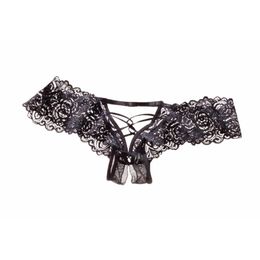 Petite Fleur Gold Panty-Ouvert Damen Gr&ouml;&szlig;e XS schwarz