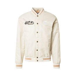 Karl Kani Jacke 'Diner' Herren Gr&ouml;&szlig;e XL creme / braun / schwarz / wei&szlig;