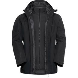 Jack Wolfskin TAUBENBERG 3IN1 Doppeljacke Herren - Gr&ouml;&szlig;e XXL - schwarz