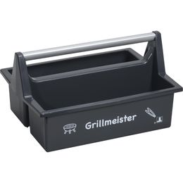 Allit Tragekasten 'McPlus Carry' anthrazit mit Aufdruck 'Grillmeister' 39,5 x 21 x 21,5 cm