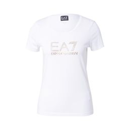 EA7 Emporio Armani T-Shirt Damen Gr&ouml;&szlig;e XXL gold / wei&szlig;