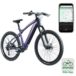 agon Alpha E Bike Mountainbike Herren oder Damen 170 - 190 cm Pedelec 27,5 Zoll arctic fire black