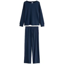 next Pyjama Damen Gr&ouml;&szlig;e L navy Winterkleid