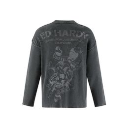Ed Hardy Pullover Herren Gr&ouml;&szlig;e M dunkelgrau