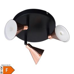 N&auml;ve N&auml;ve 3er LED-Wand-u. Deckenspot "COPPER" d:38cm