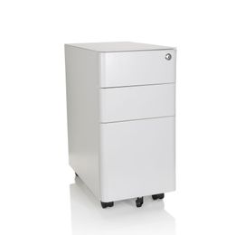 hjh OFFICE Rollcontainer COLOR I Stahl