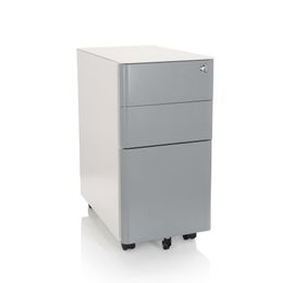 hjh OFFICE Rollcontainer COLOR I Stahl