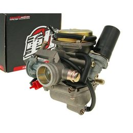 Vergaser Naraku 24mm (membrangesteuert) f&uuml;r 4-Takt 139QMB GY6, Aprilia /? Piaggio Mojito, ?Hexagon, ?Liberty, ?Sfera 125-?150ccm 4T