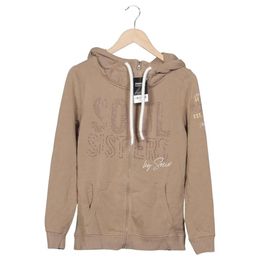 SOCCX Kapuzenpullover Damen Gr&ouml;&szlig;e L Second Hand beige