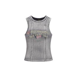 Ed Hardy Top female Grey size S